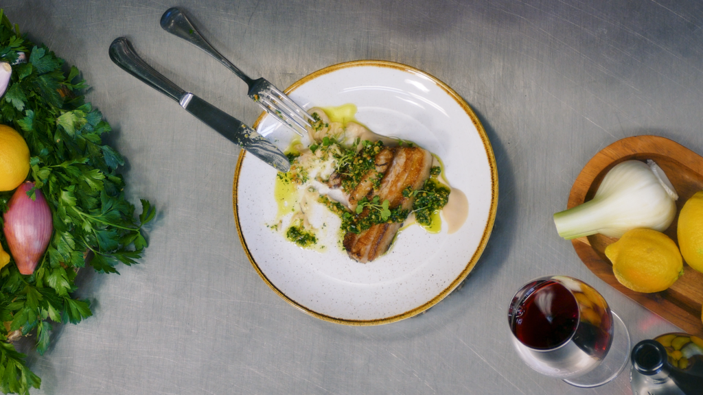 Pork Belly With Cannellini Purée Recipe Video